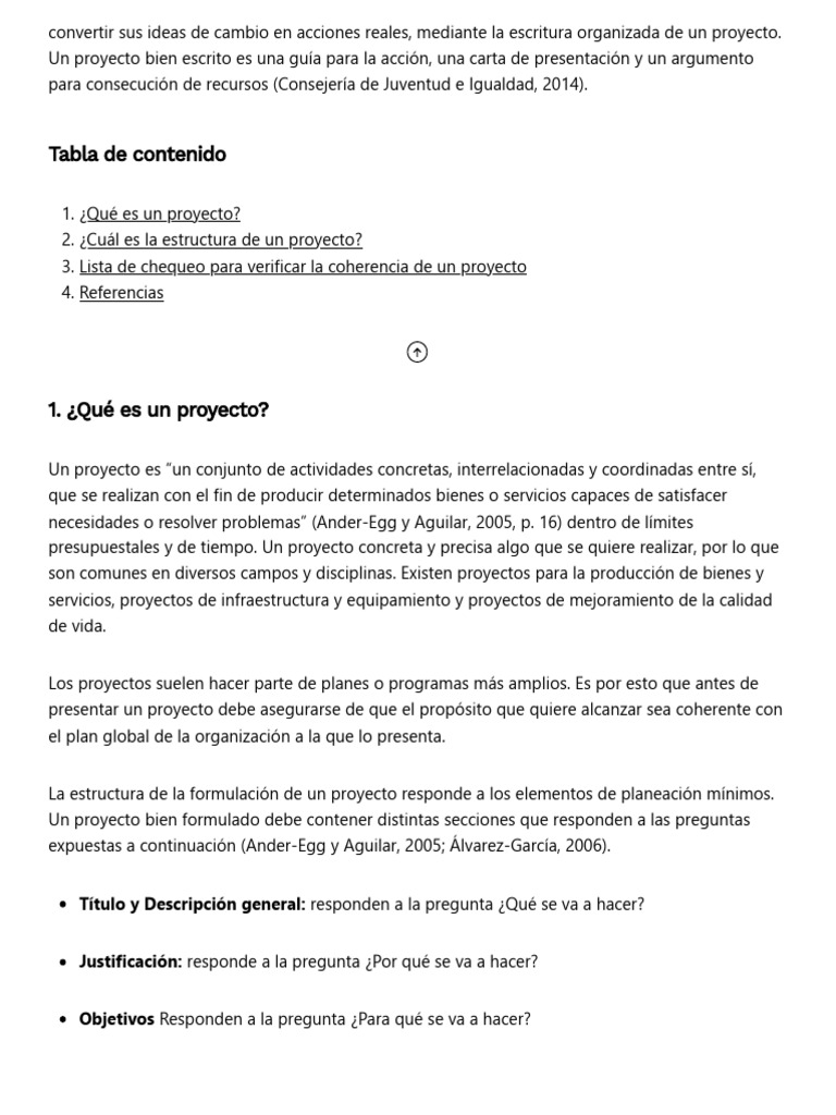 Guía para Redactar Un Proyecto - LEO | PDF