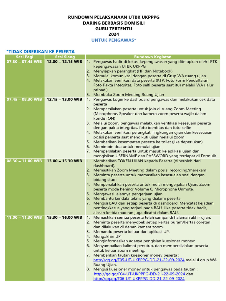 Rundown Utbk Ukpppg 2024 | PDF
