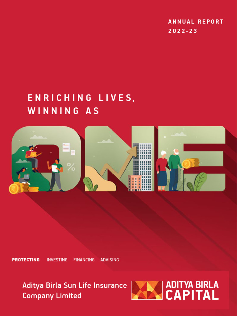 ABSLI Annual Report FY 23 Db81c28514 | PDF