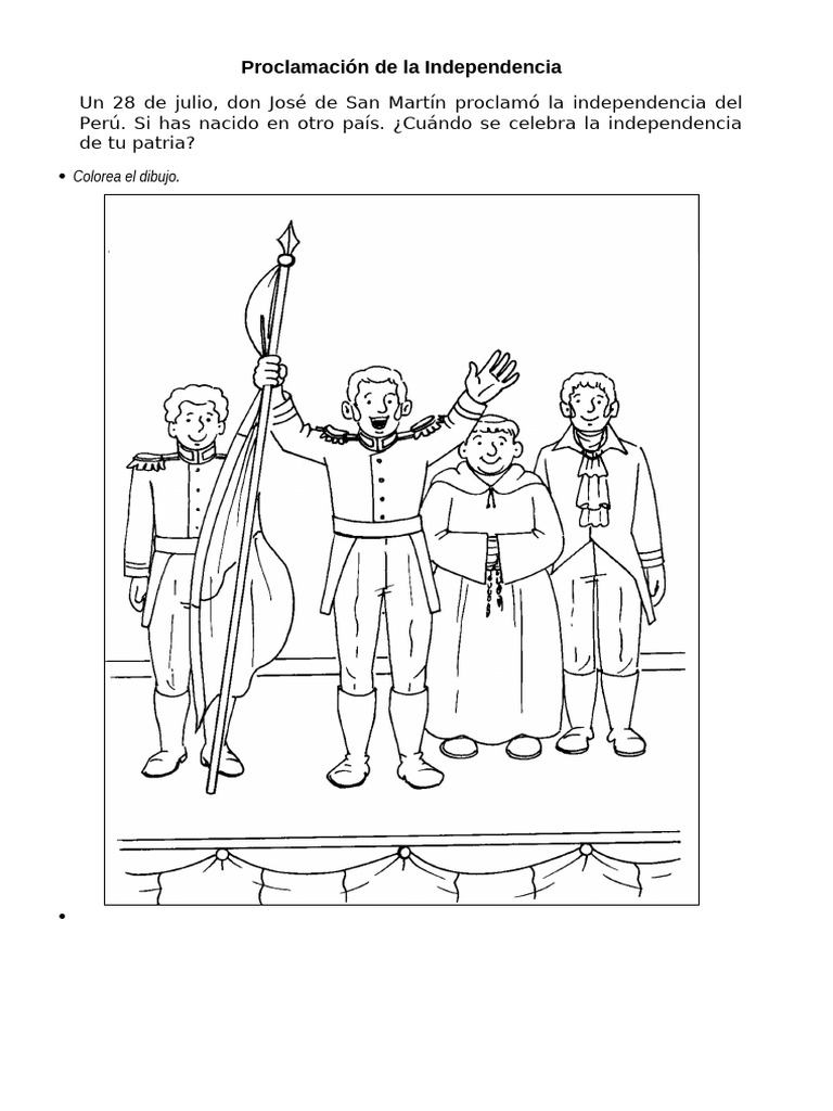 Proclamación de La Independencia VOC U | PDF