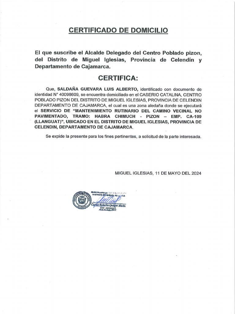 CERTIFICADOS | PDF