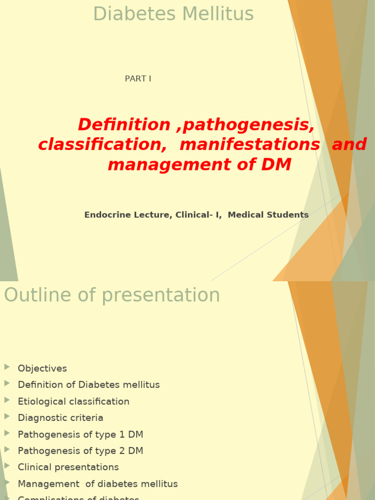 DM C1 Lecture Edited | PDF | Peripheral Neuropathy | Wellness