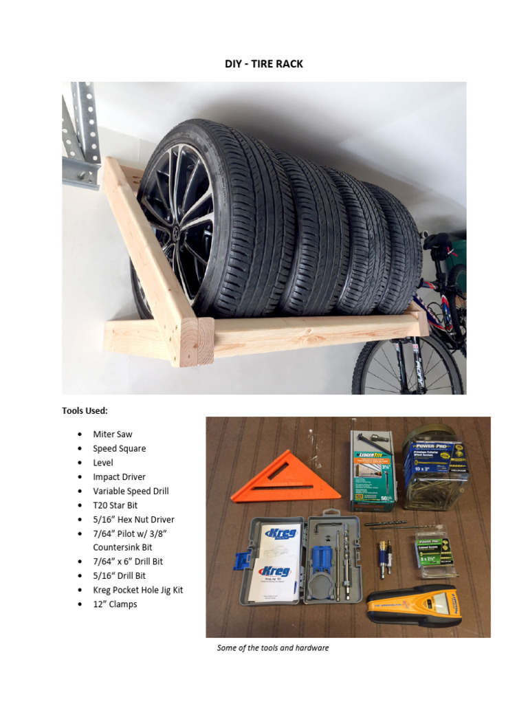 Tire Rack Installation Instructions | PDF