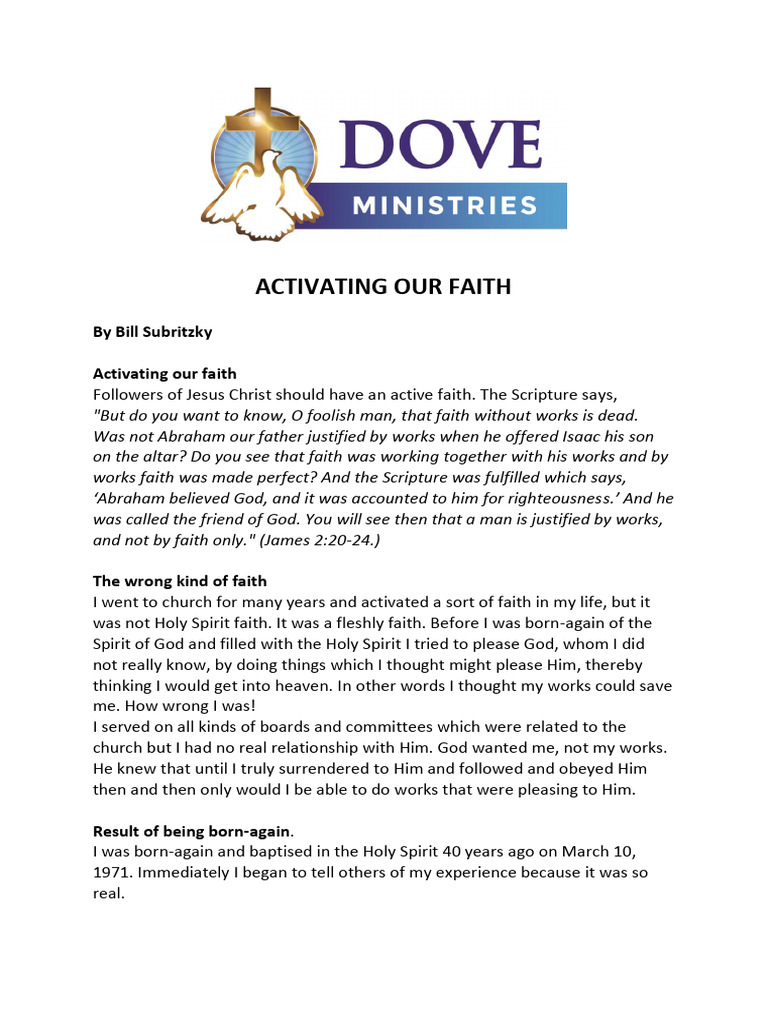 Activating Our Faith | PDF
