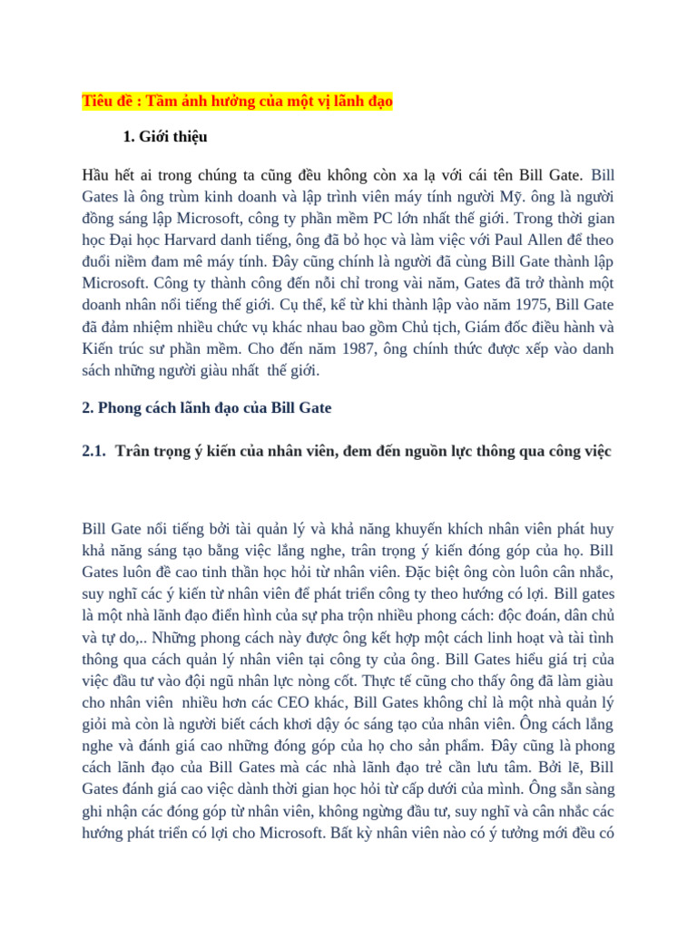 Bill Gate | PDF