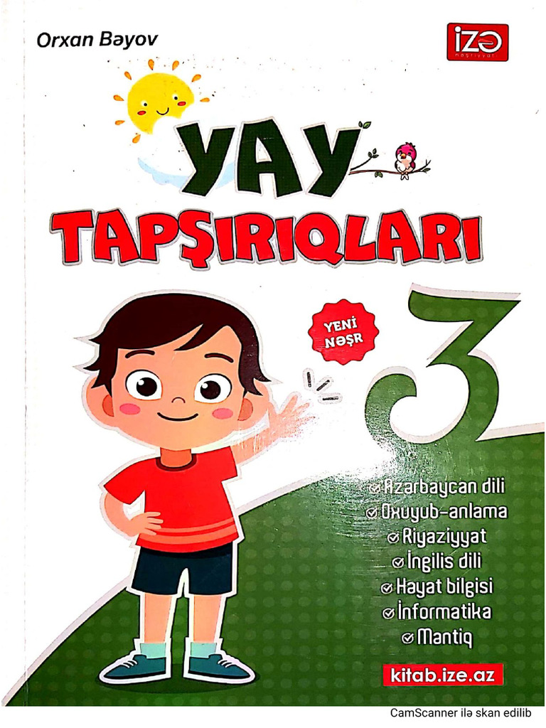 İZƏ 3sinif Yay Tapşırıqları | PDF
