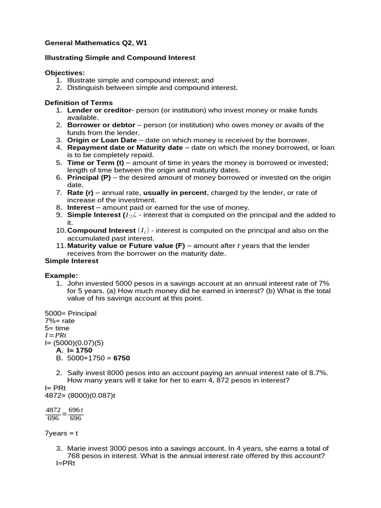 General Mathematics Q2 W11 (1) | PDF