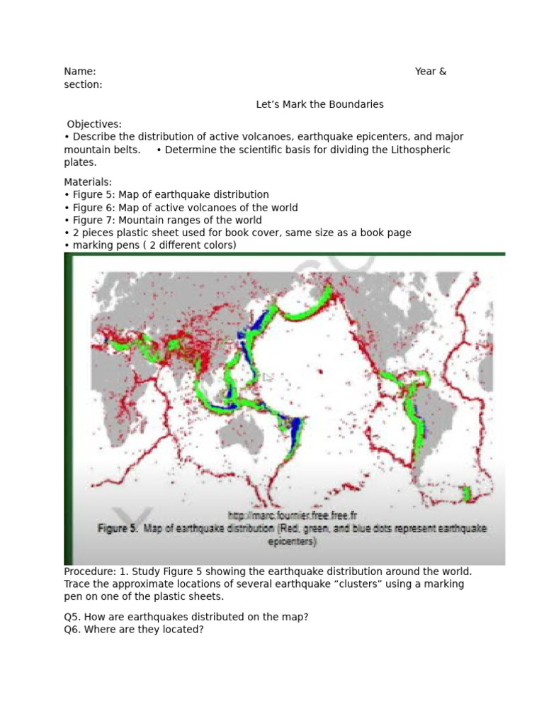 Activity On Lets Mark The Boundaries | PDF
