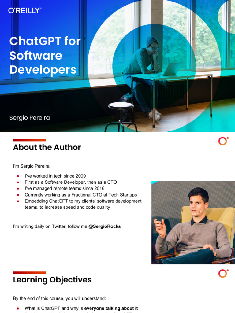 Chatgpt For Software Developers: Sergio Pereira | PDF