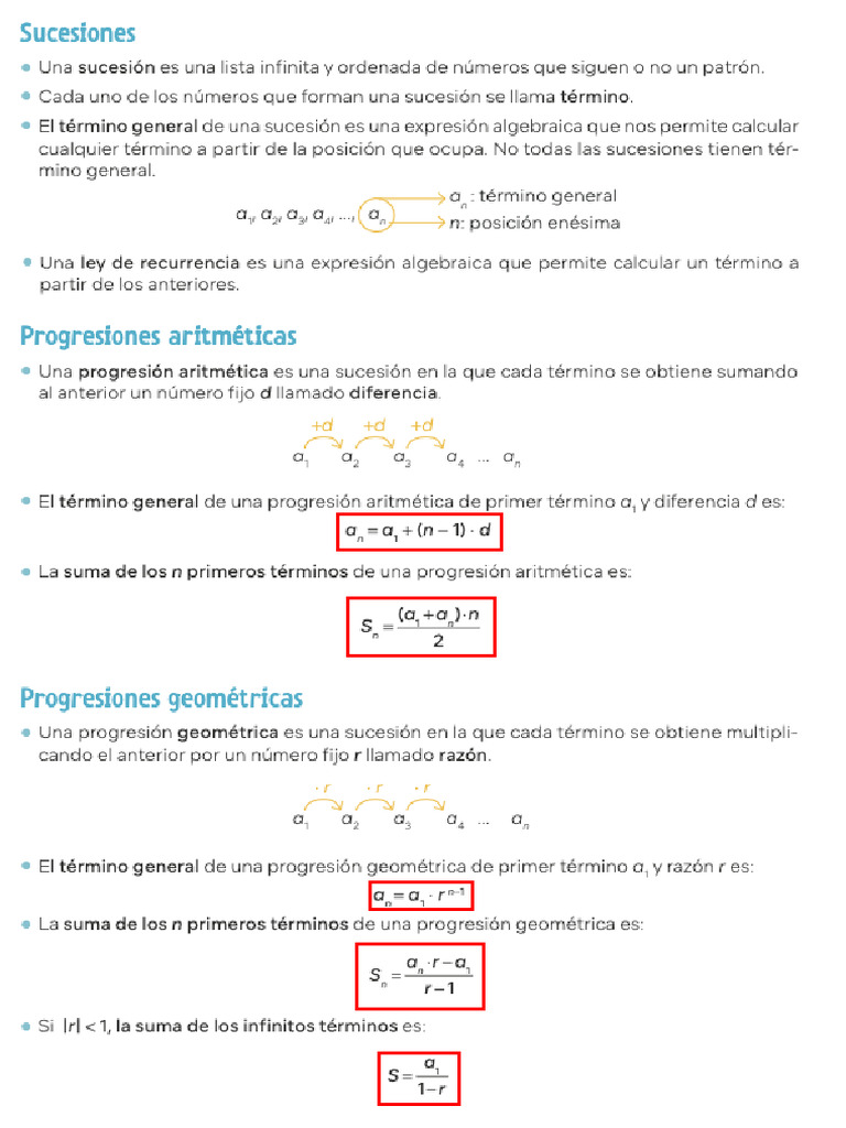 Resumen Progresiones | PDF