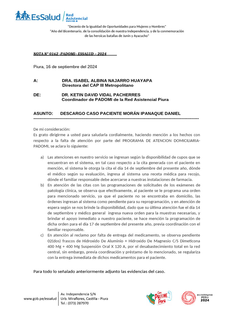 Nota N°0162 - Padomi | PDF