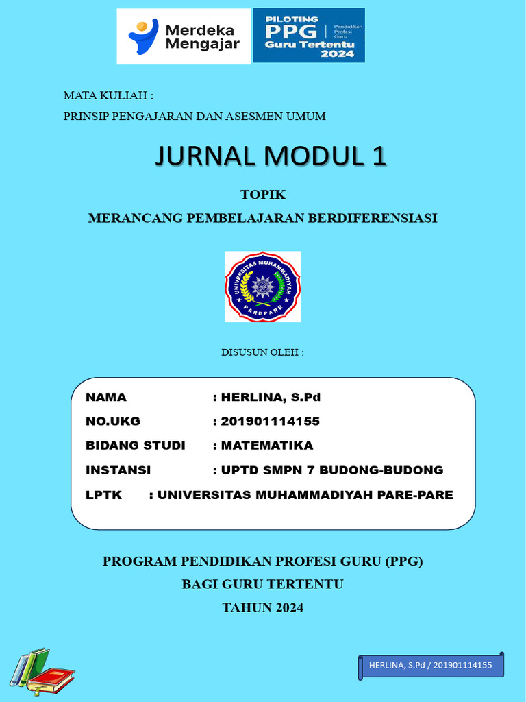 Jurnal Modul 1 Merancang Pembelajaran Diferensiasi | PDF