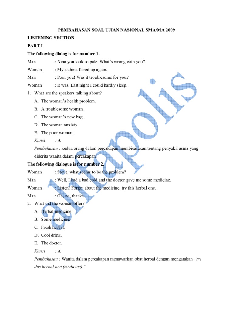 Pembahasan Soal Ujian Nasional Sma 2009 | PDF | Nature Pembahasan Soal Ujian Nasional Sma 2009 | PDF | Nature