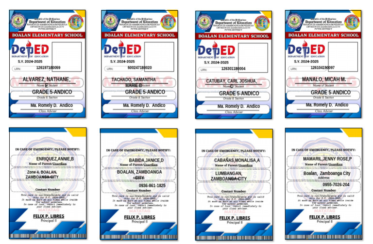 School Id Template 2024-2025 | PDF