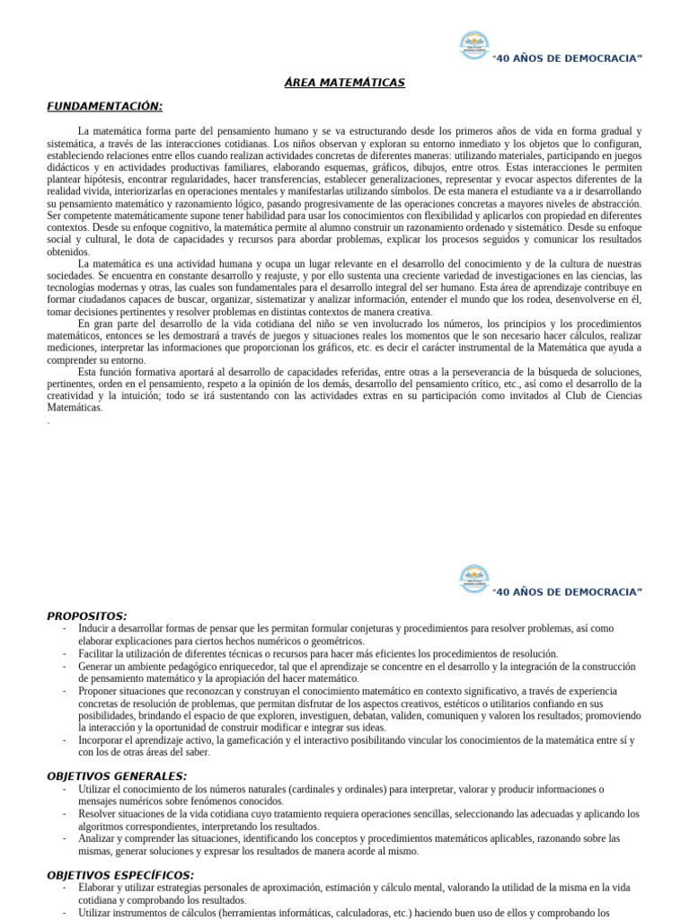 Planificación 6to 2024 | PDF | Números | División (Matemáticas)