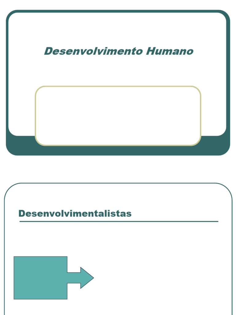 6 - Desenvolvimento Humano - Aspetos Históricos e Conceptuais | PDF