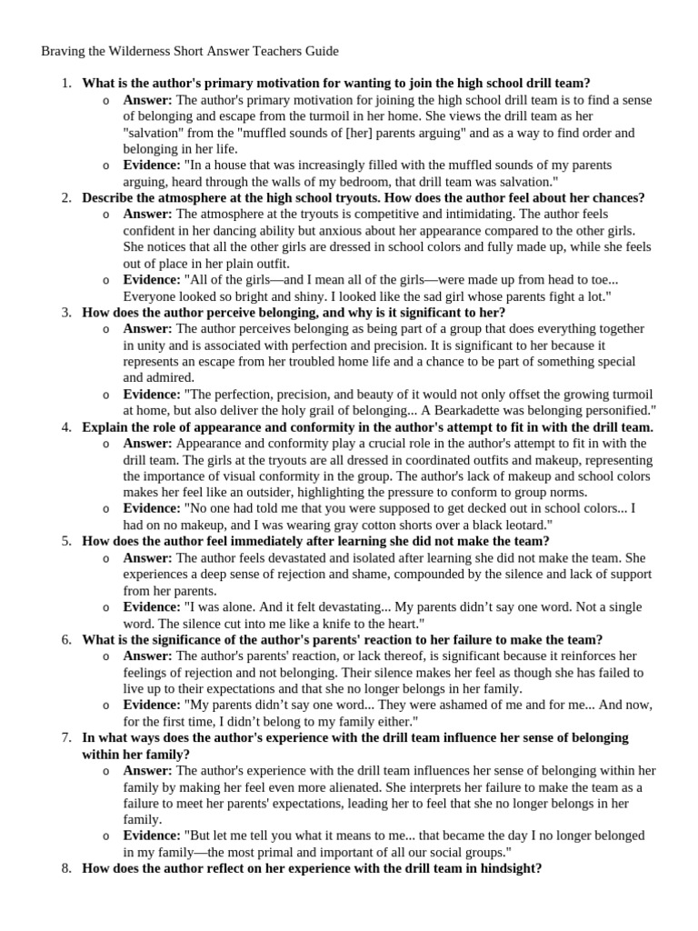 BTW SCR Practice Teachers Guide | PDF