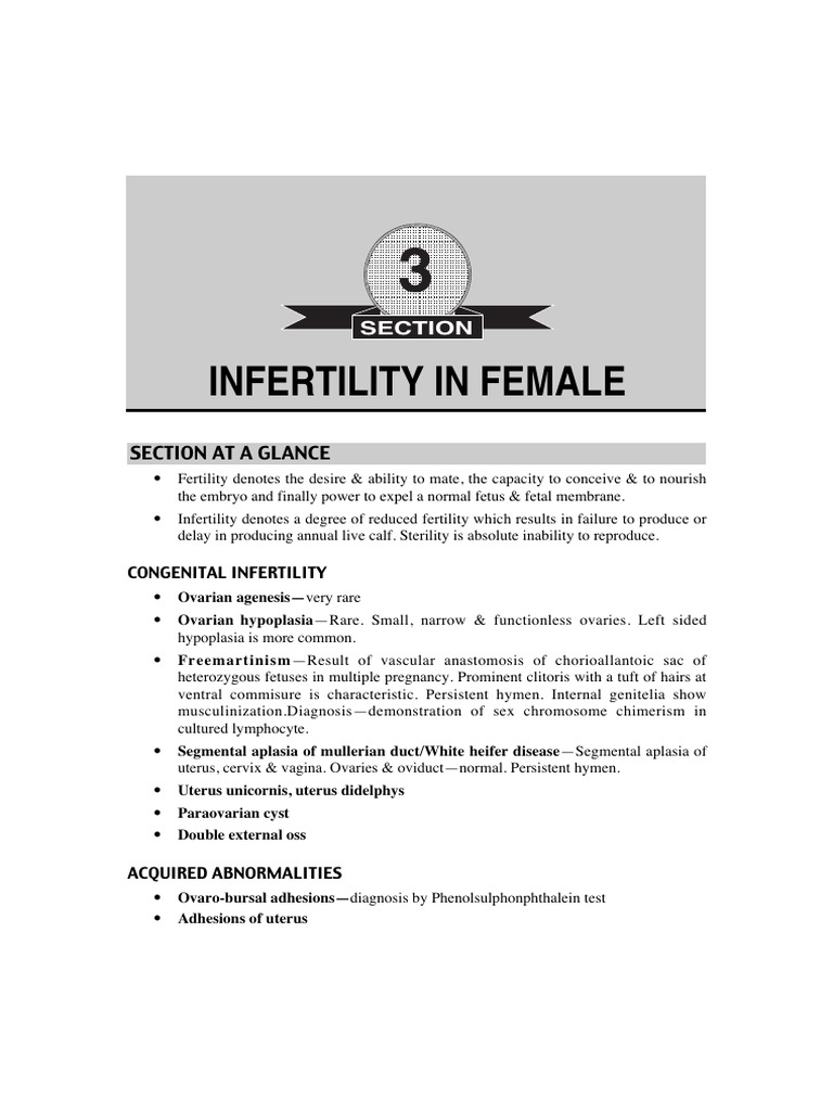 Infertility in female | PDF
