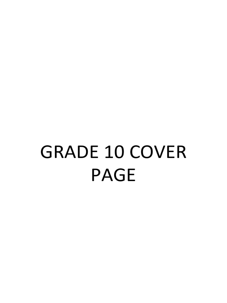 Mapeh Rpms Cover Page A4 | PDF