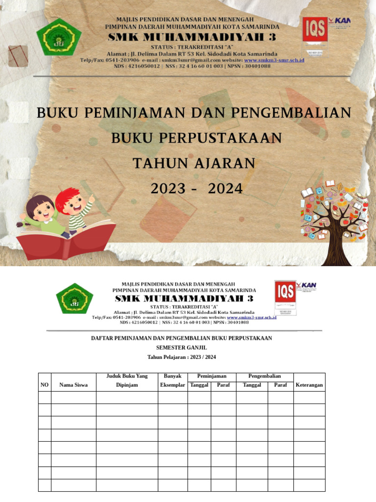 Daftar Peminjaman Dan Pengembalian Buku Perpustakaan | PDF
