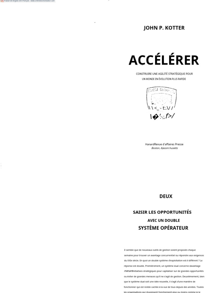 Kotter John - Accelerate Building Strategic Agility For A Faster-Moving ...