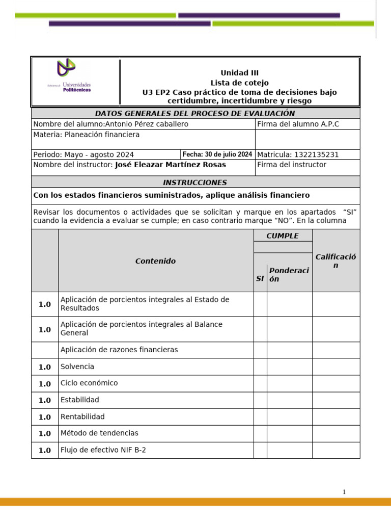 UNIDAD 3 Ep2 eubrica | PDF