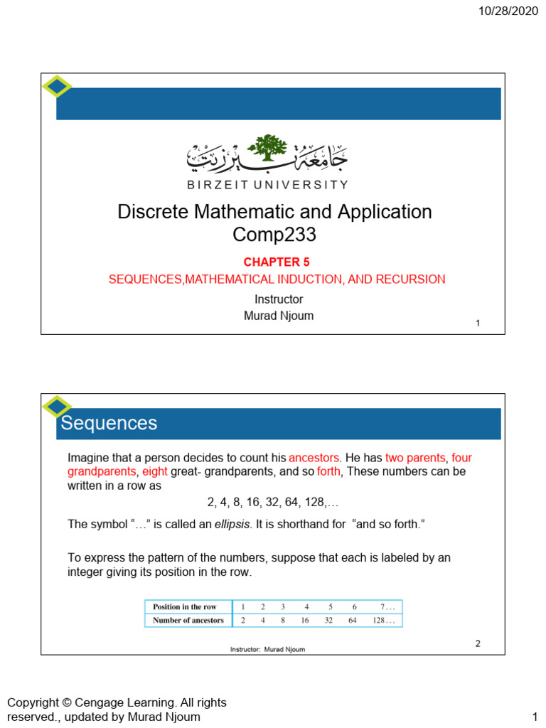 Susanna S Epp Discrete Mathematics With Applications 4th Edition Brooks Cole 2010 Ch 5 Pdf