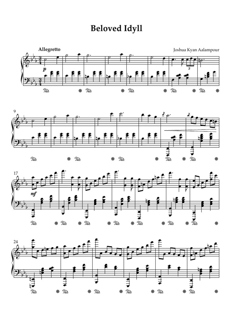 Beloved Idyll - Full Score | PDF