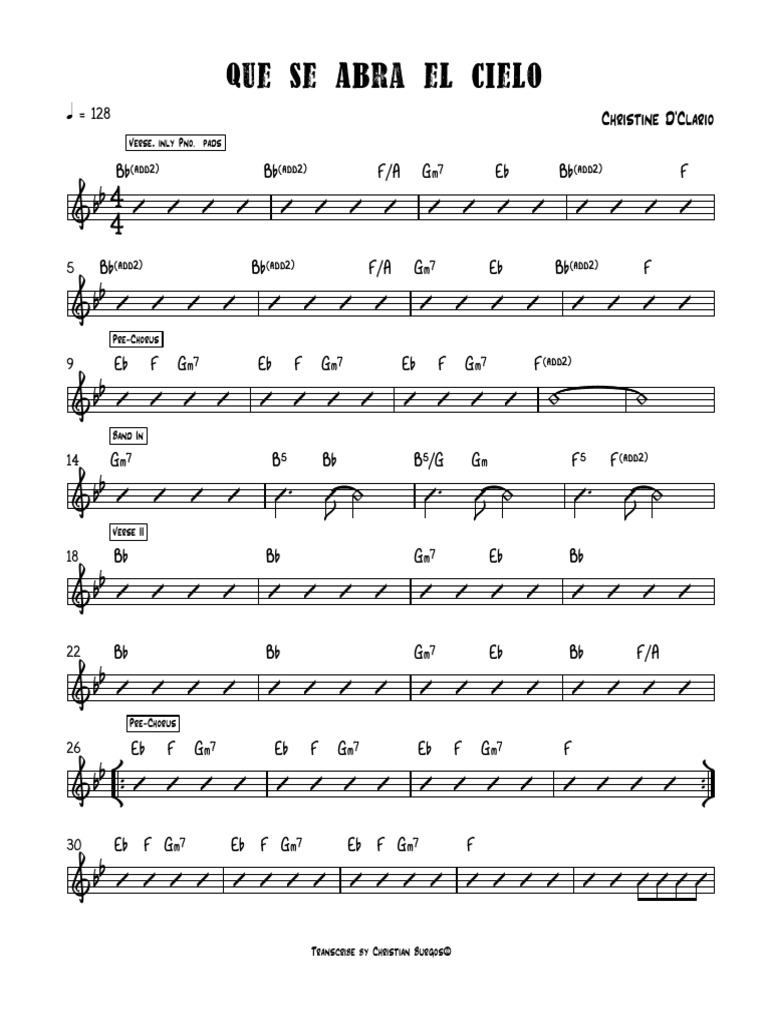 Que Se Abra El Cielo - Full Score | PDF