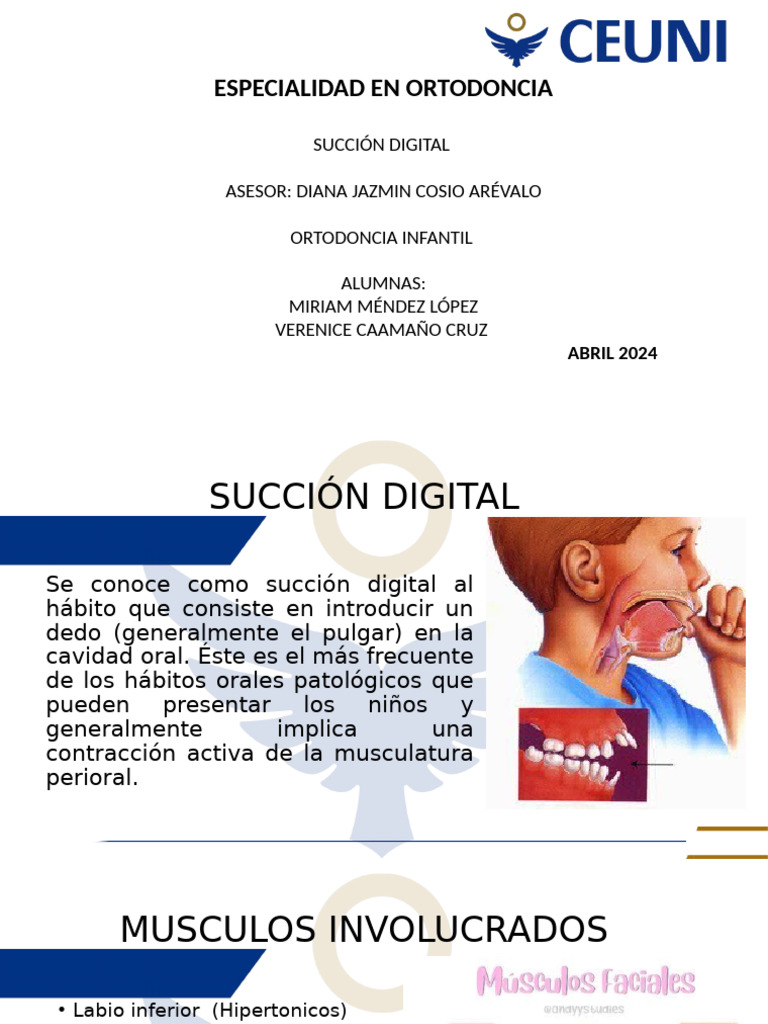 Exposicion Succion Digital | PDF