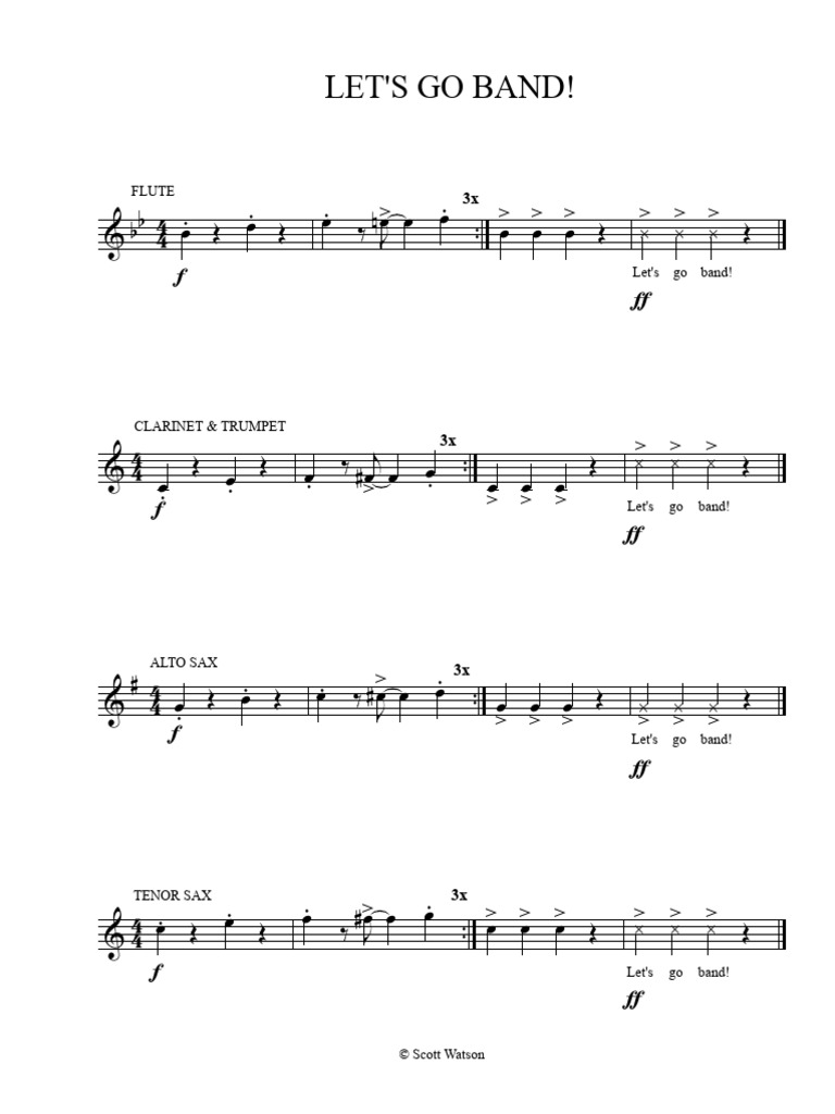 Lets Go Band | PDF