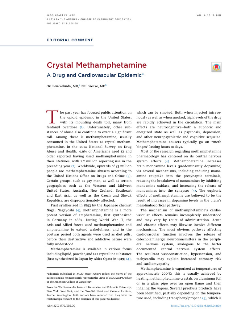Crystal Cardiovascular | PDF | Methamphetamine | Heart