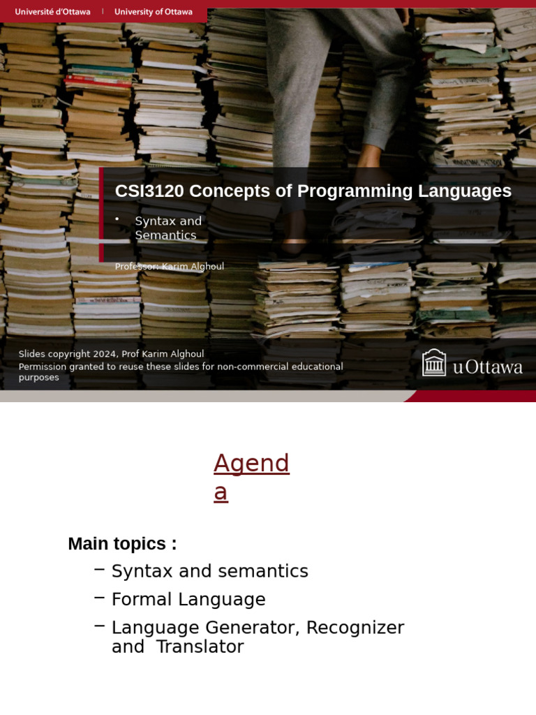 03_Syntax and Semantics - students | PDF