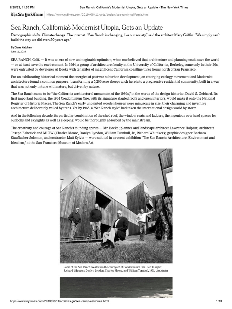 A2 - Article - Sea Ranch, California's Modernist Utopia, Gets An Update ...