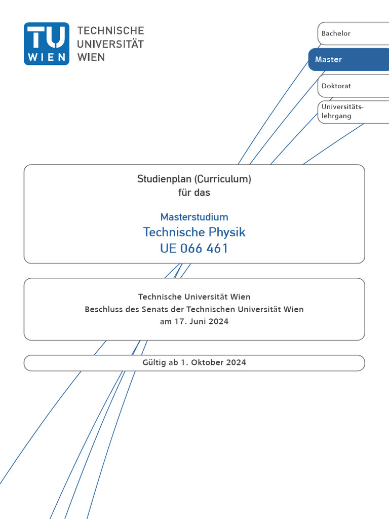 Masterstudium Technische Physik 2024 | PDF