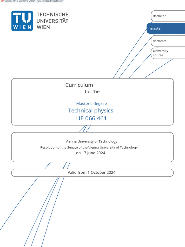 Masterstudium Technische Physik 2024.de - en | PDF