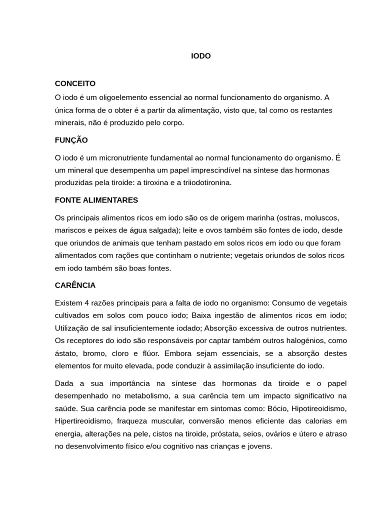 Iodo | PDF