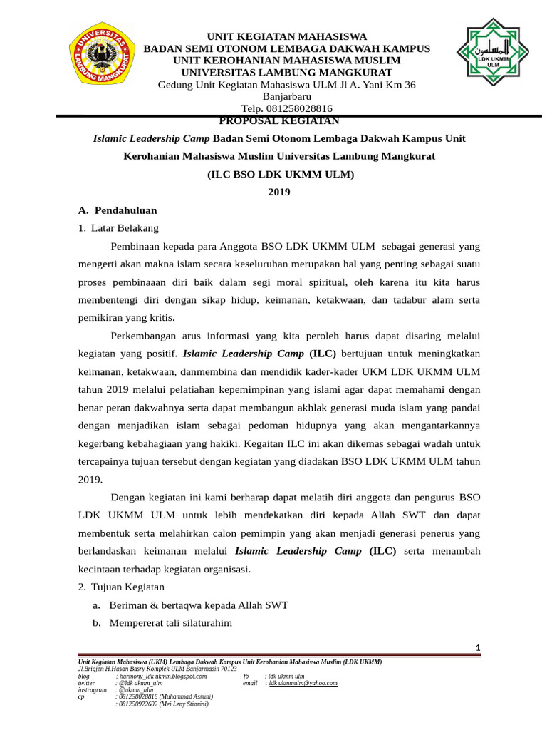 Proposal ILC 2019 Edit | PDF | Theology | Semitic Words And Phrases