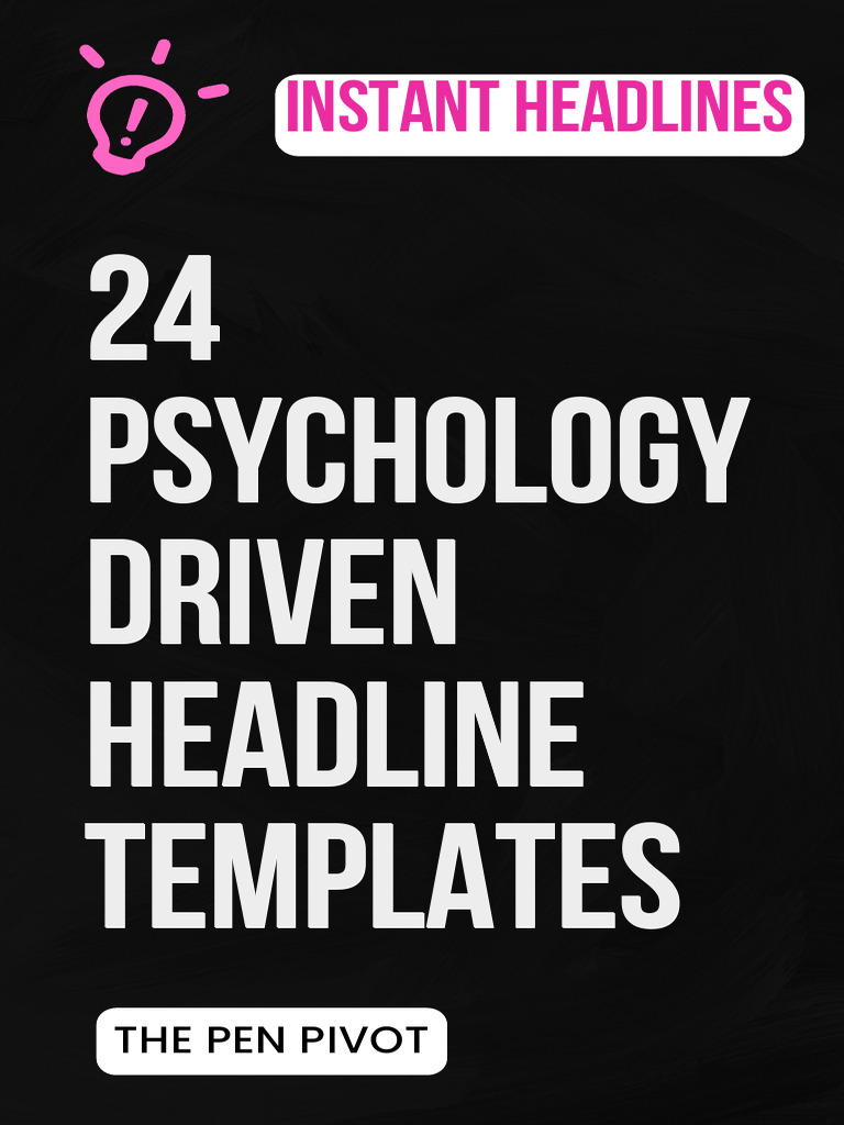 24 Psychology Driven Headline Templates | PDF