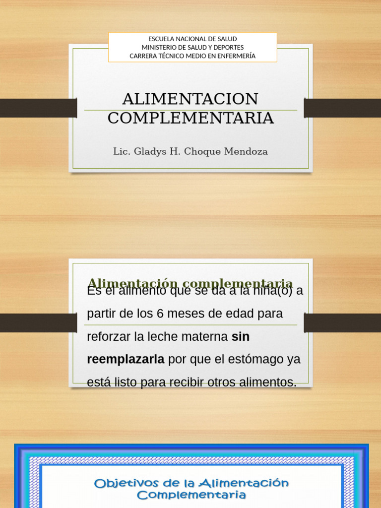 Alimentación Complementaria-1 | PDF