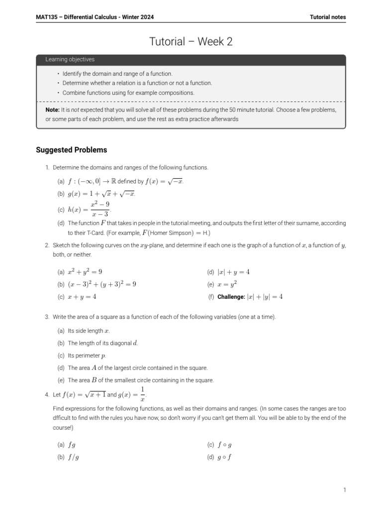Mat135 f24 Tut Week02 | PDF