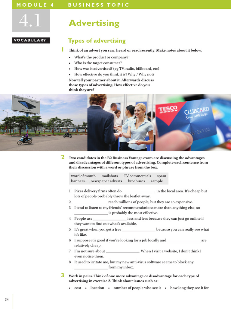 Success With Business Vantage - Unit 4 | PDF