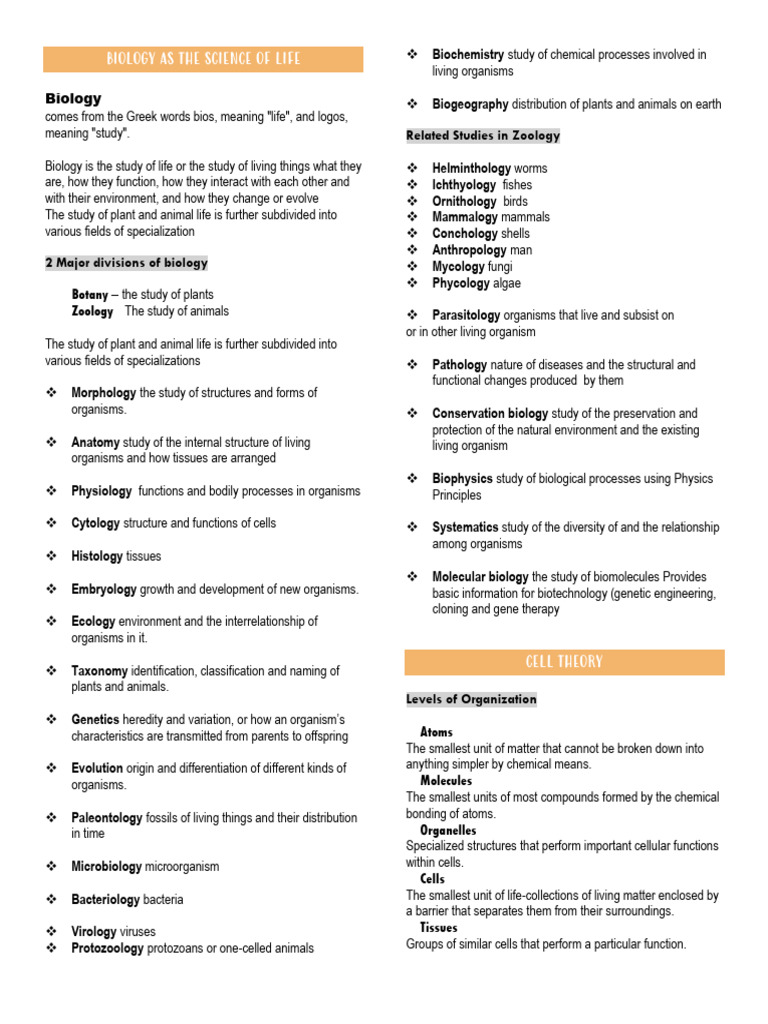 General Biology 1 | PDF