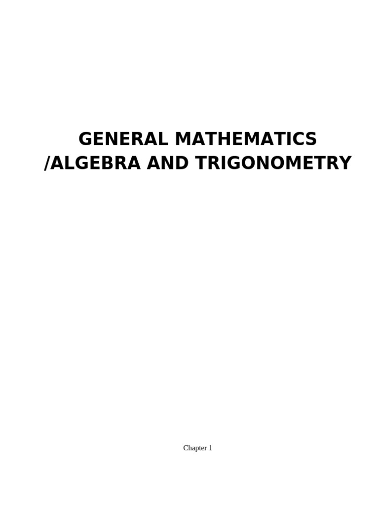 chapter 1 for trigonometry g11 | PDF