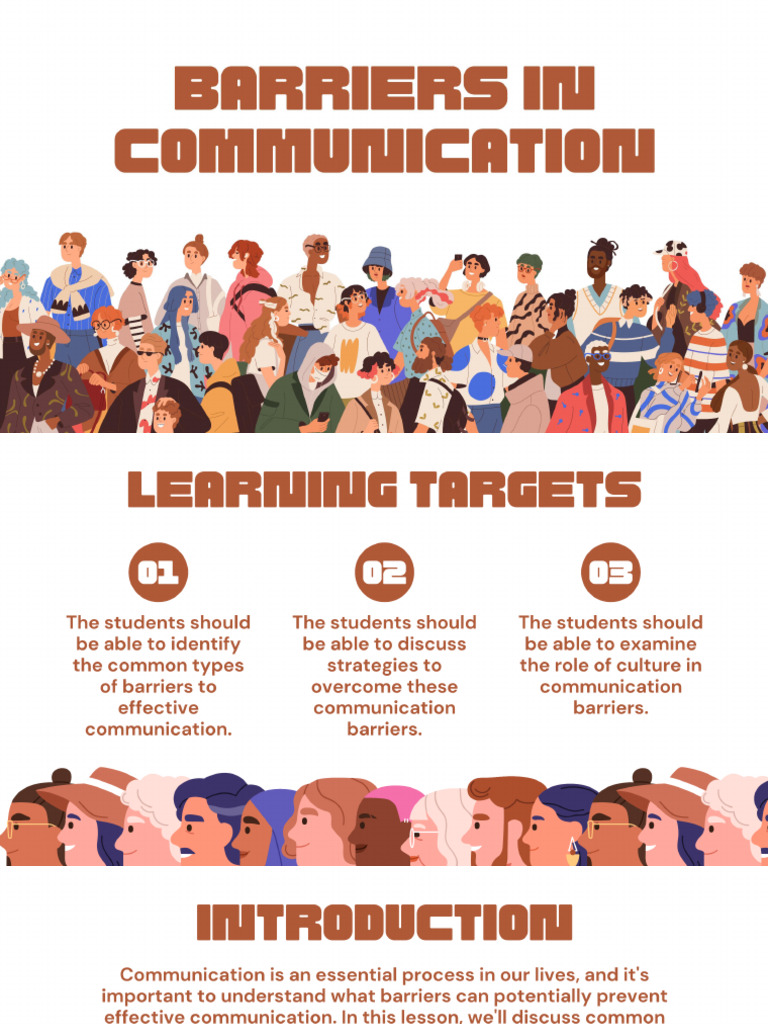 ORAL COMM Q1 Lesson 4 Barriers in Communication | PDF ORAL COMM Q1 Lesson 4 Barriers in Communication | PDF