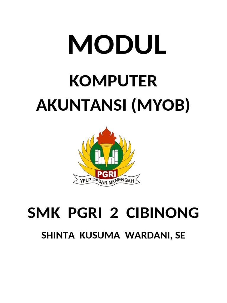 Modul MYOB Kenangan Sampai Transaksi 10 | PDF
