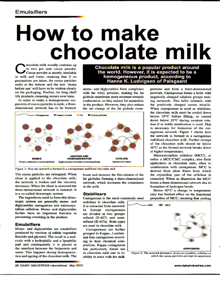 How To Make Chocolate Milk | PDF