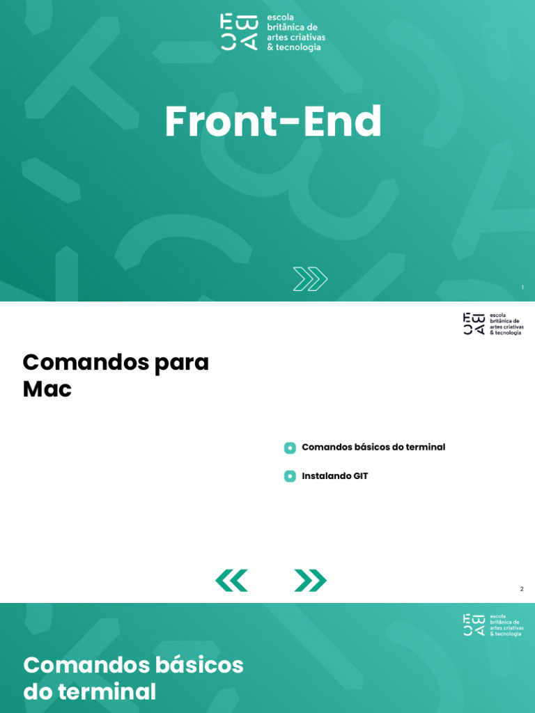 Profissão Desenvolvedor Full Stack - FrontEnd Comandos MAC | PDF