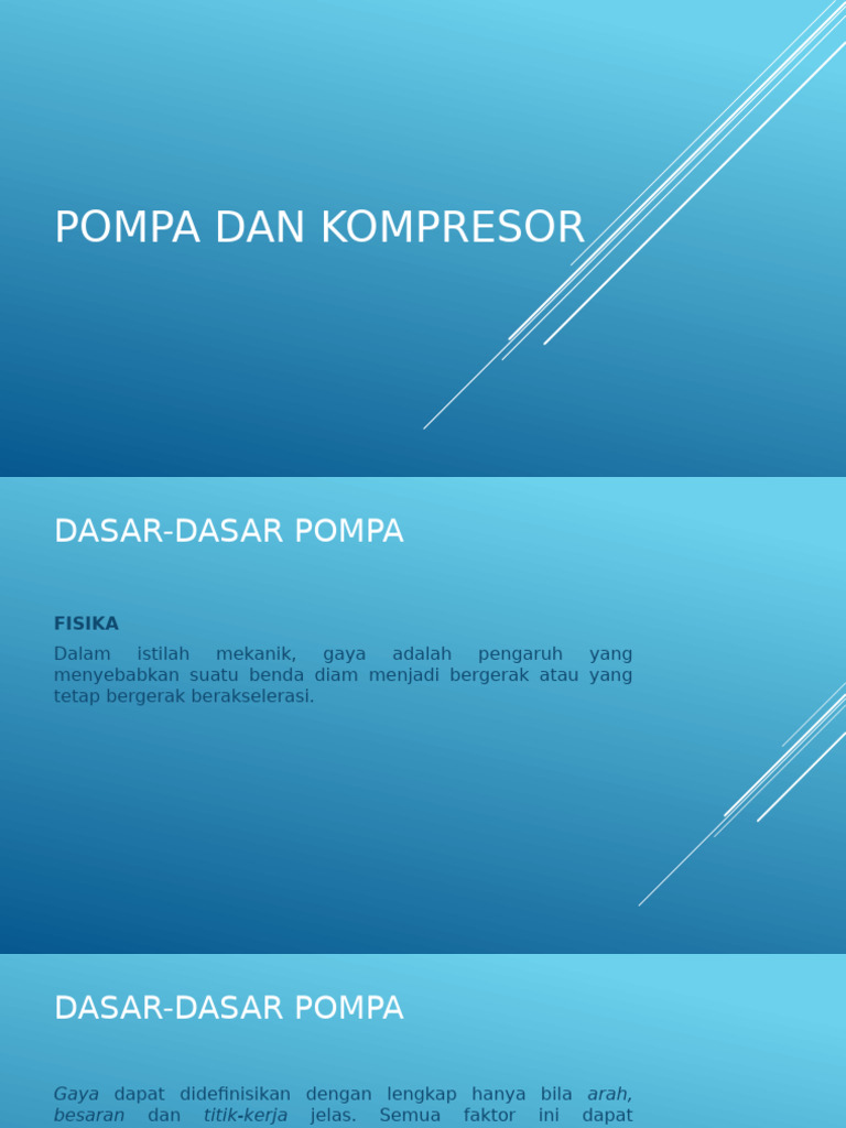 Pompa Dan Kompresor | PDF
