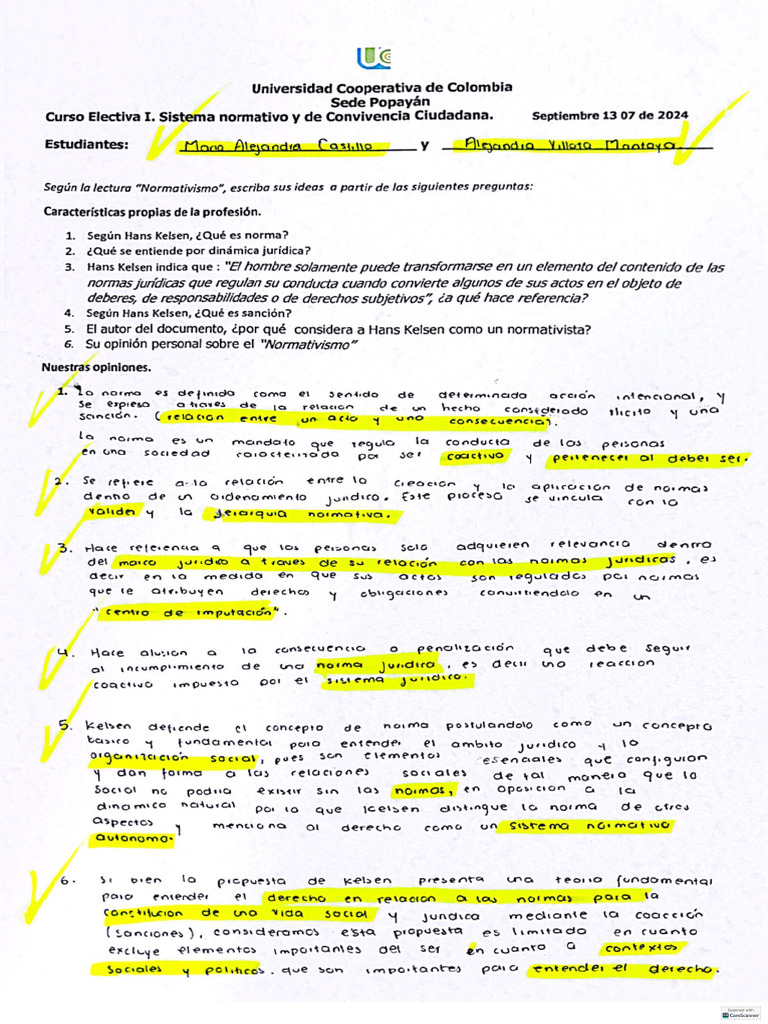 Trabajo - Curso Electiva I | PDF